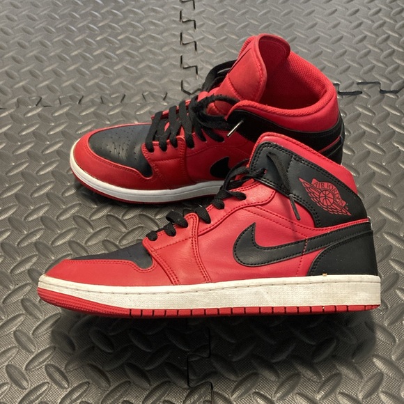 Jordan | Shoes | Nike Air Jordan Mid Reverse Bred Gym Mens Red Black ...